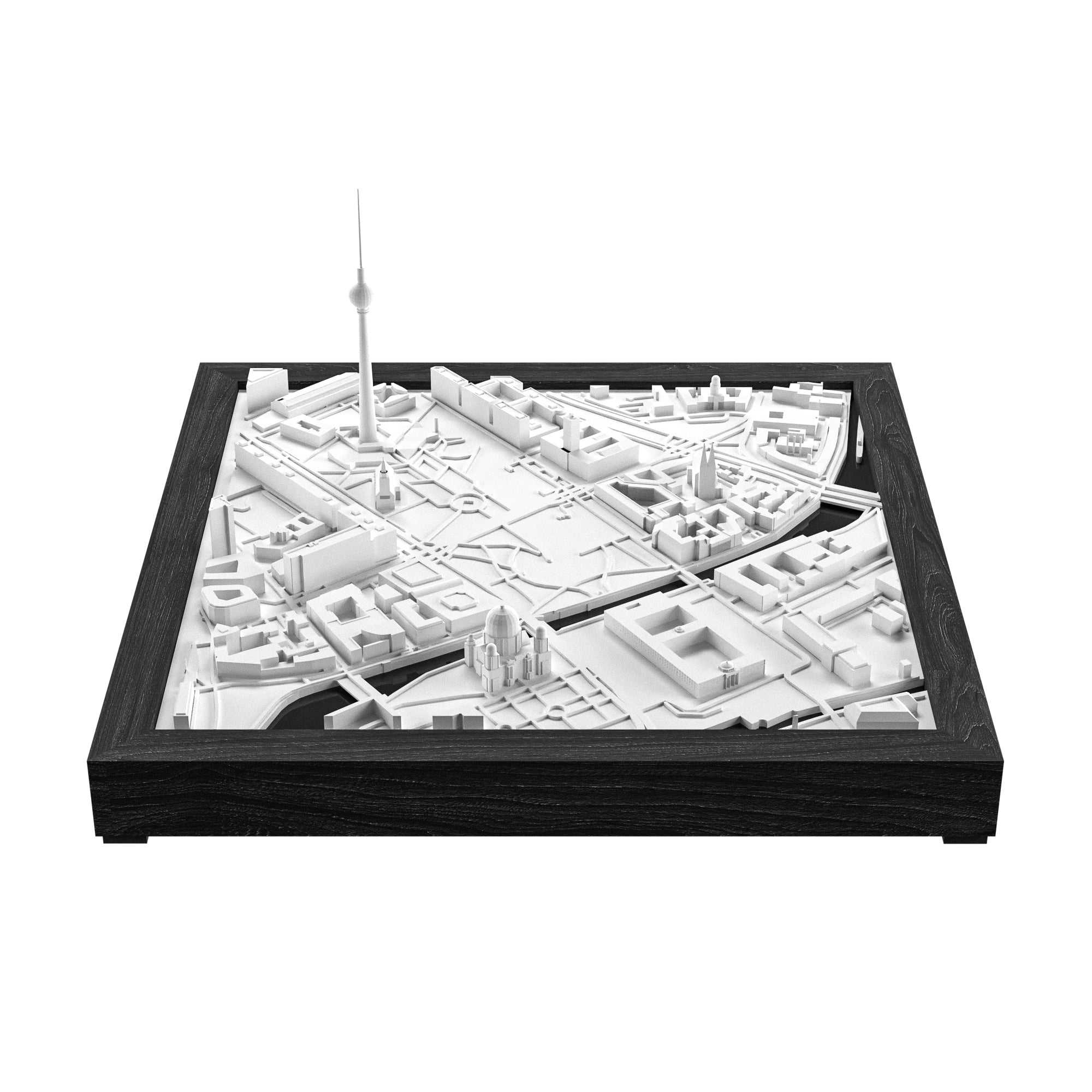 Handcrafted Berlin 3D City Map Model | Unique Wall Art Decor