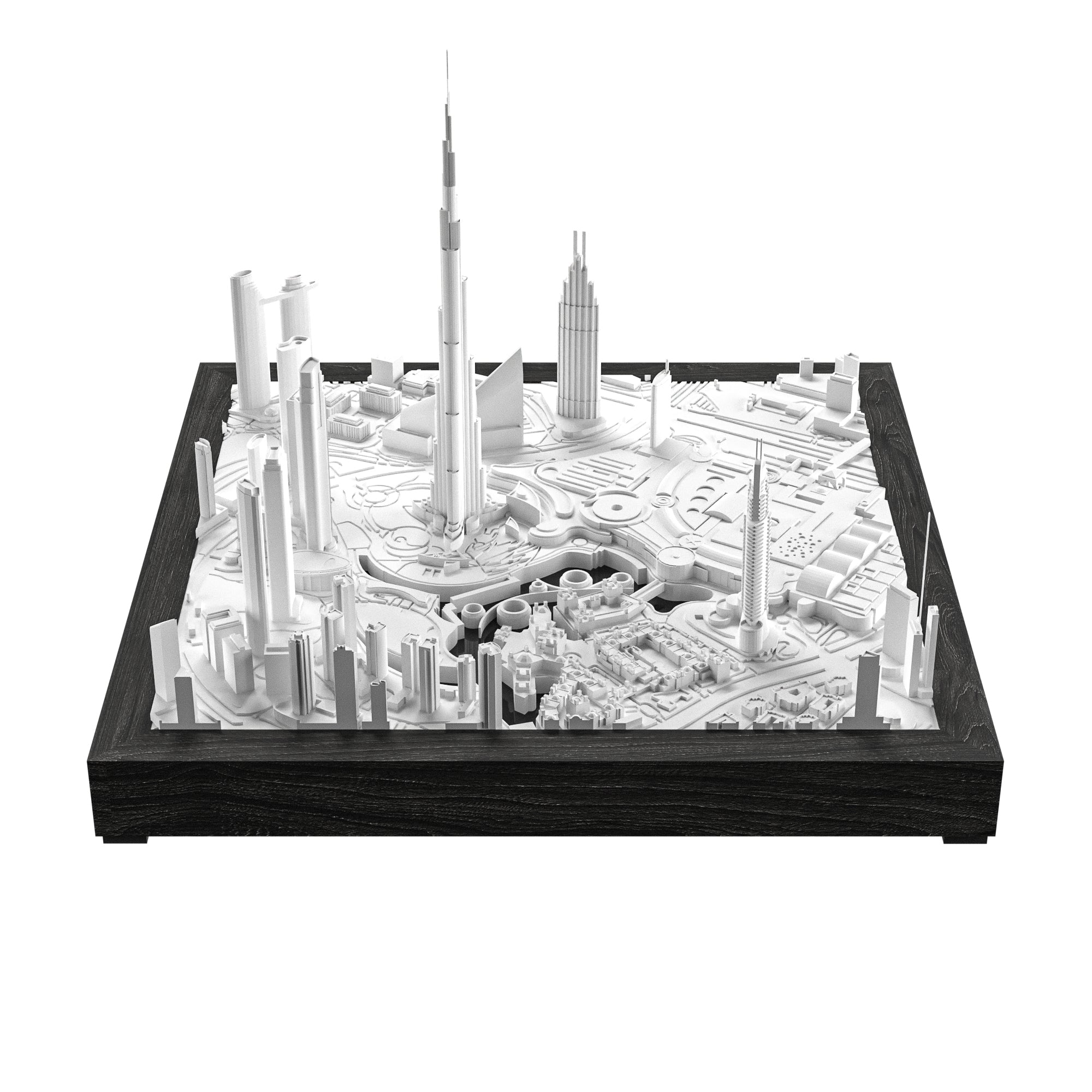 Handcrafted Dubai 3D City Map Model | Unique Wall Art Decor