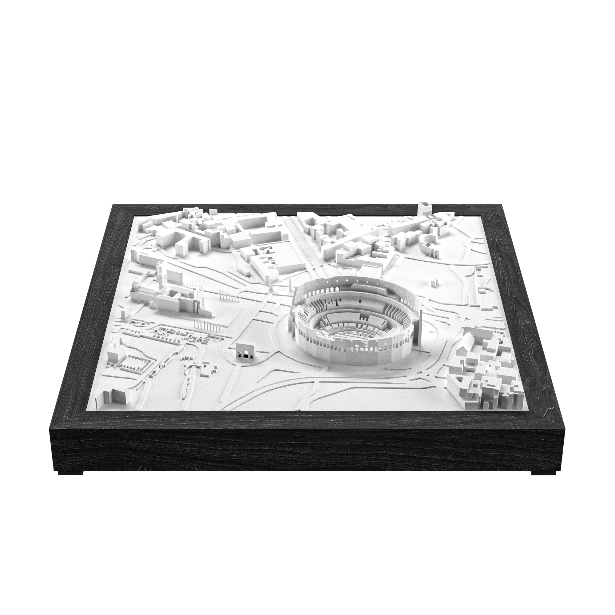 Handcrafted Rome 3D City Map Model | Unique Wall Art Decor
