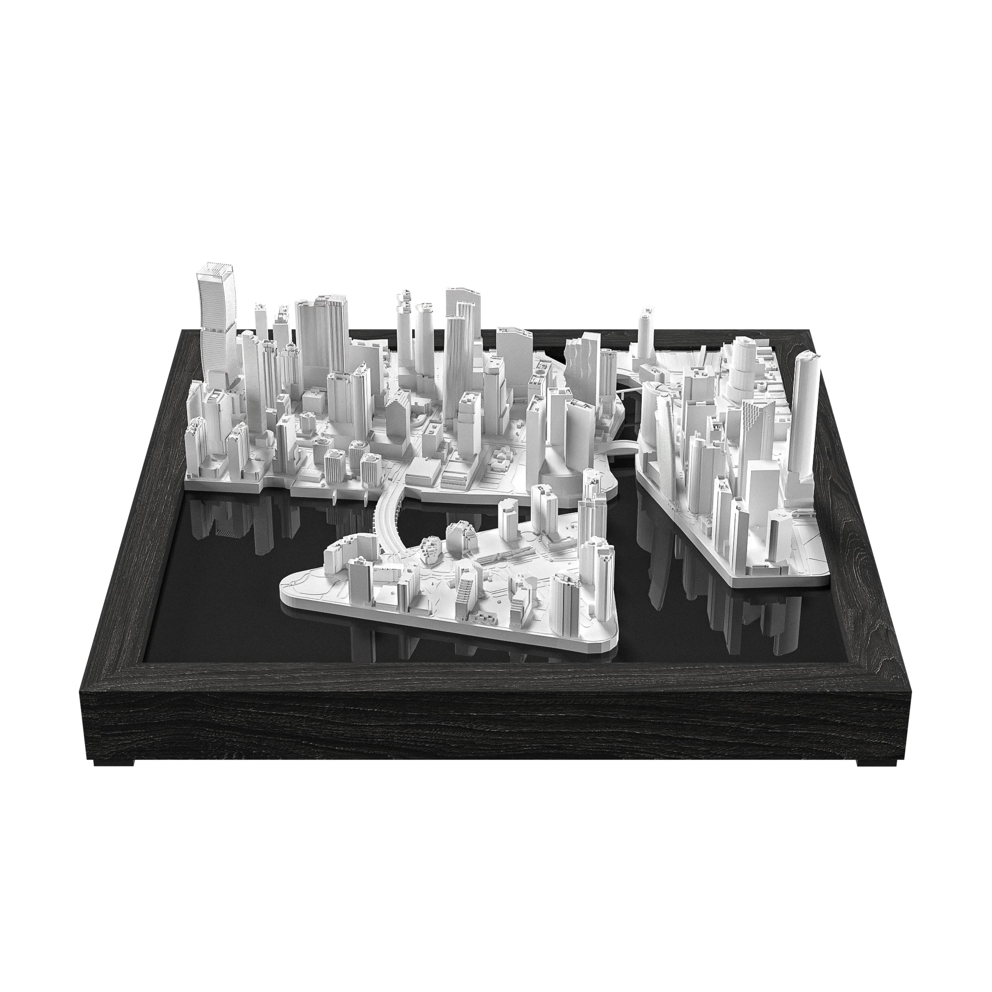 Handcrafted Miami 3D City Map Model | Unique Wall Art Decor