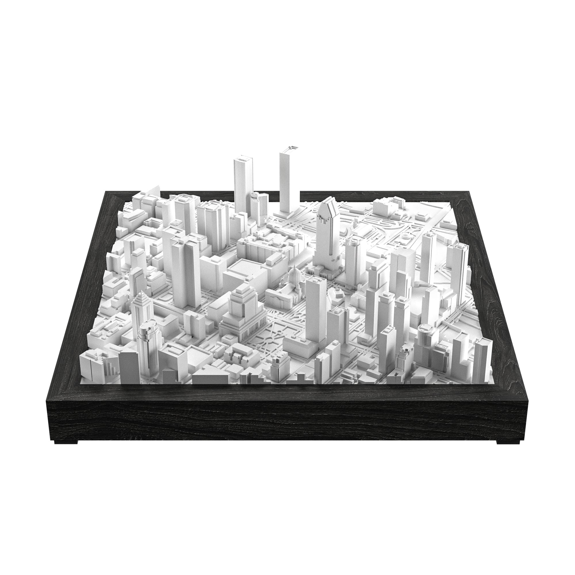 Handcrafted Montreal 3D City Map Model | Unique Wall Art Decor